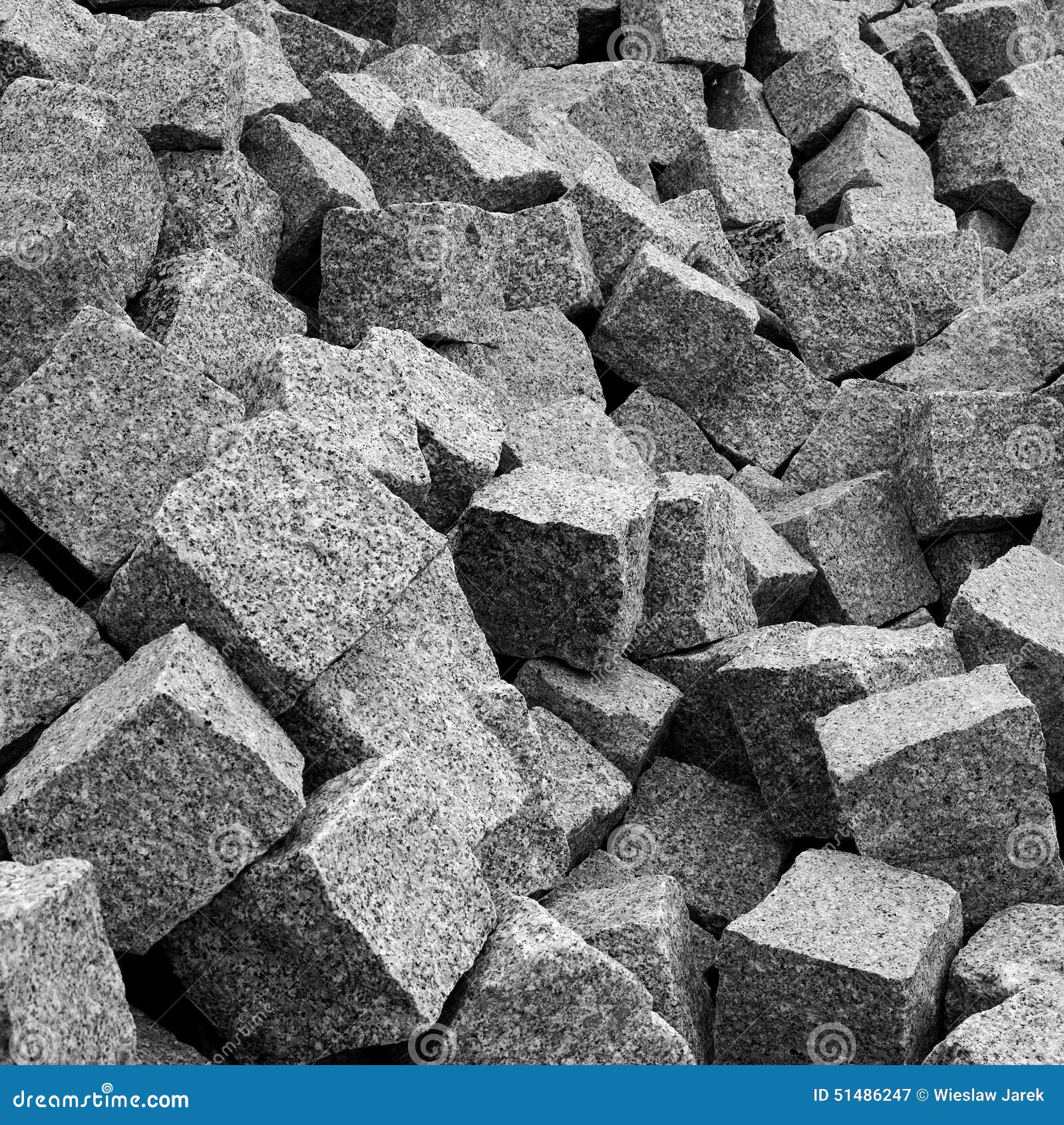 Stack of granite pavement stock image. Image of rock - 51486247