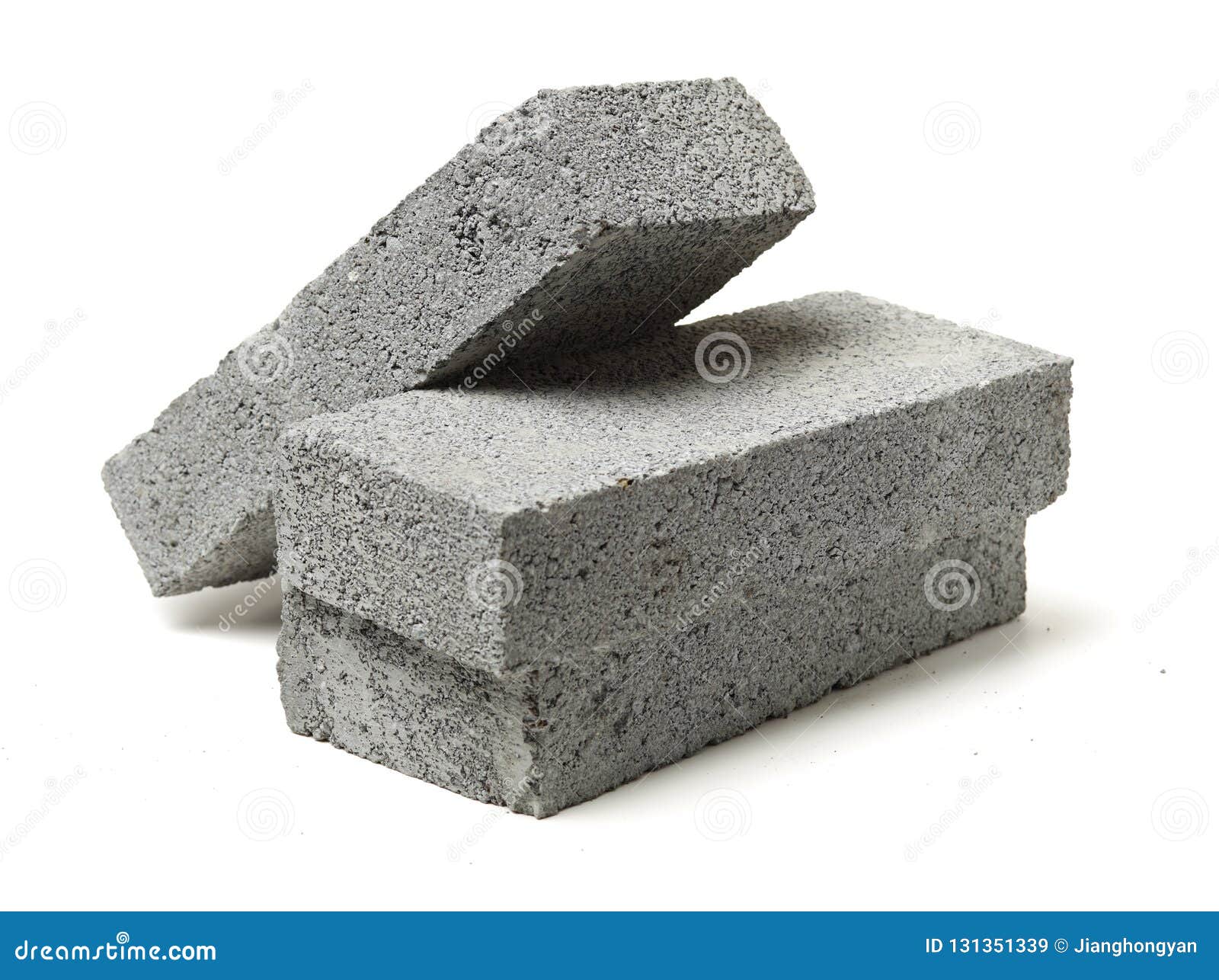 Stack of Gray Clay Bricks for Construction Stock Image - Image of color ...