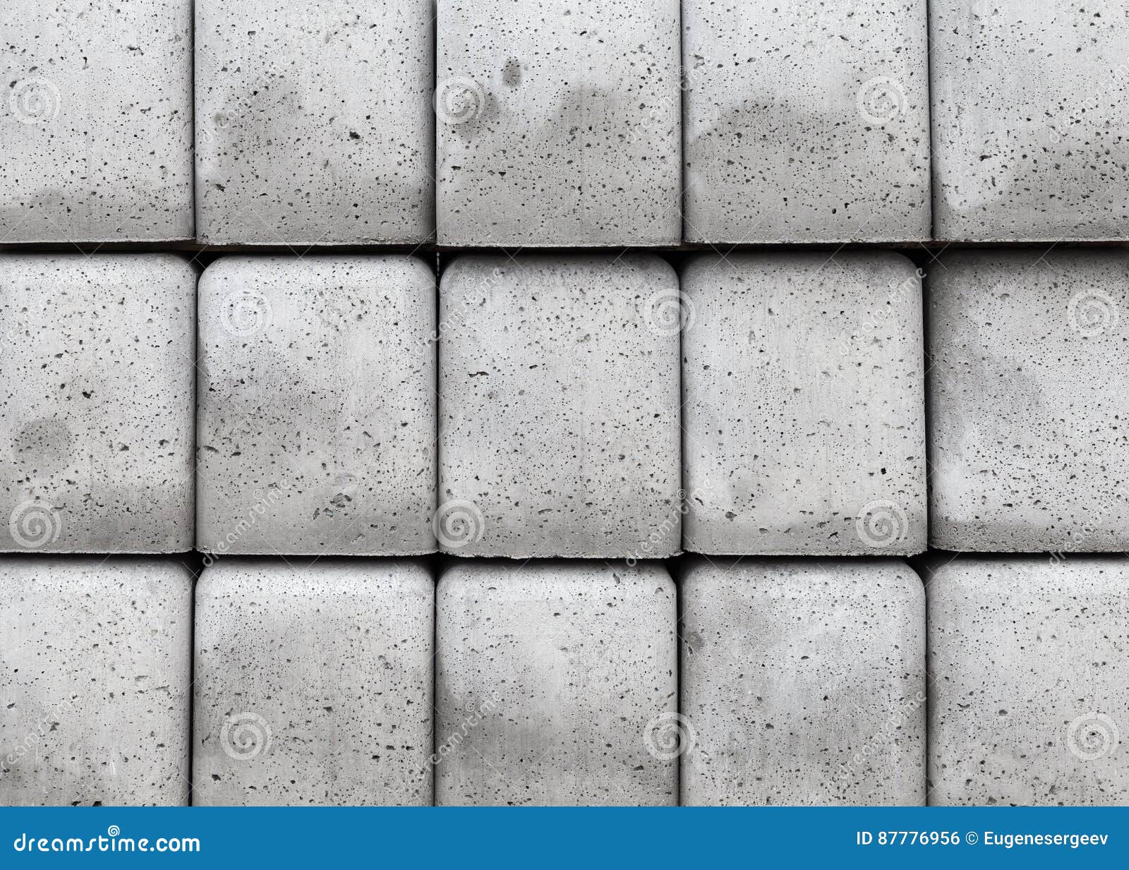 Stack of Gray Concrete Blocks Texture Stock Photo - Image of empty ...