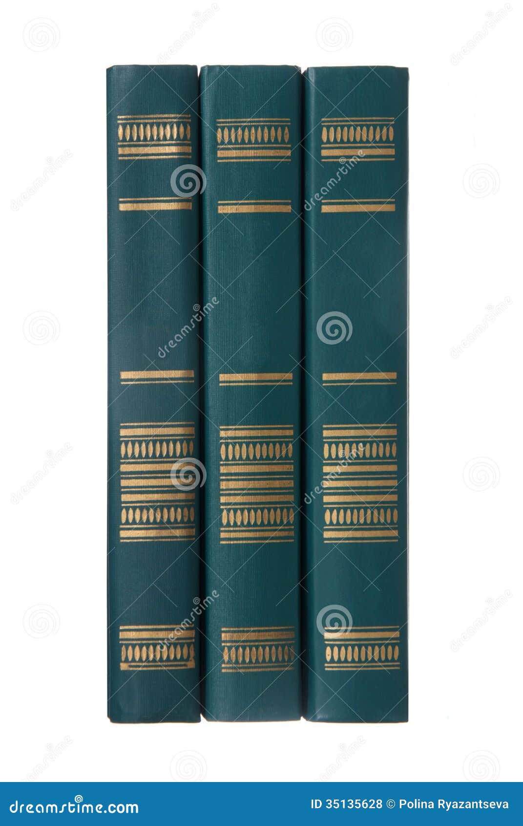 Stack of Green Books in Row Stock Photo - Image of brown, expertise ...