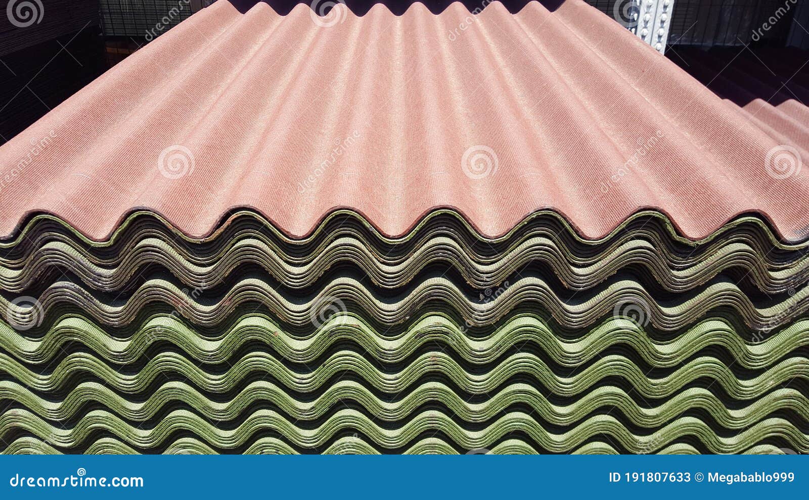 Brown Ondulin Roof Background. The Construction Of The Wooden Roof ...