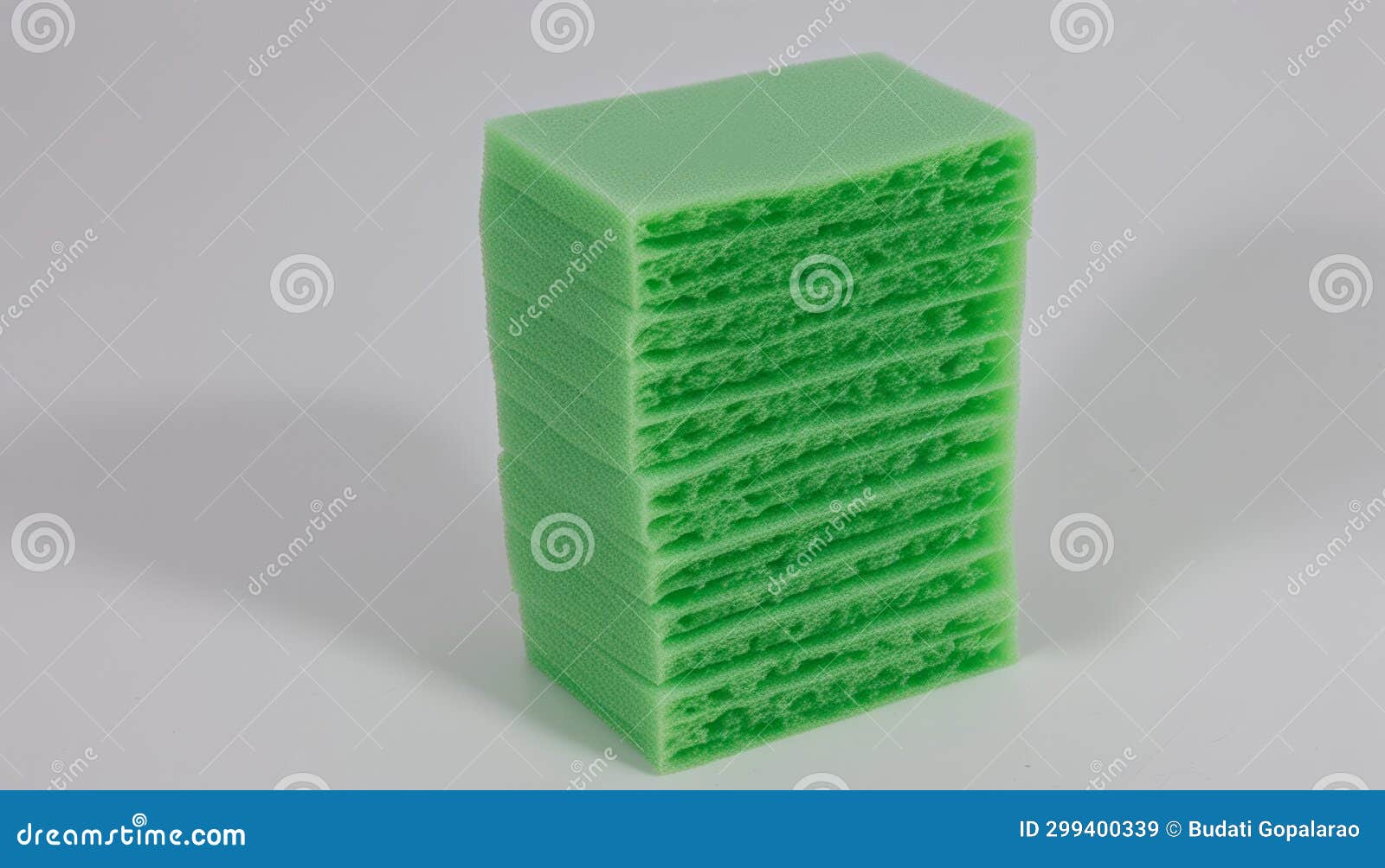 A stack of green sponges stock illustration. Illustration of square ...