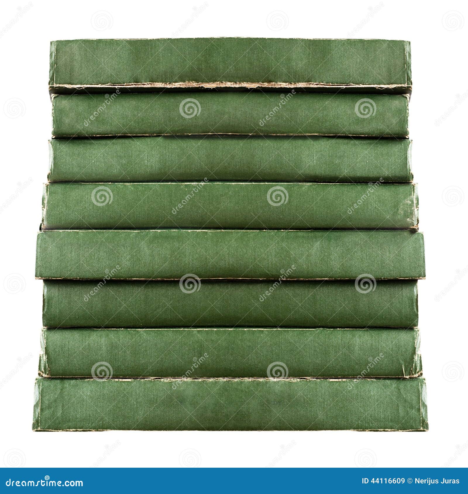 Stack of Green Vintage Old Books Stock Image - Image of ancient, grade ...