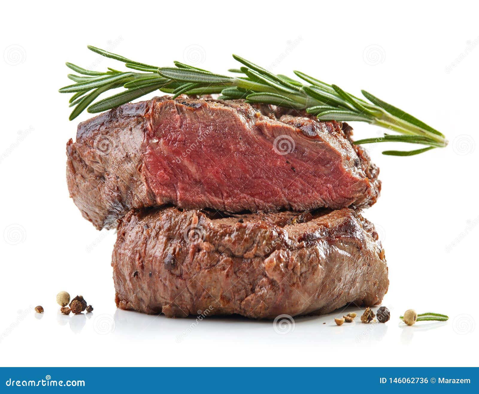 Stack of grilled steaks stock photo. Image of juicy - 146062736