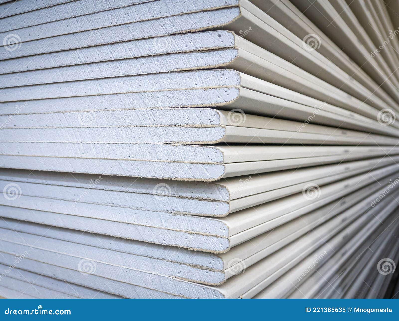 Stack of Gypsum Boards. Drywall Packs Stock Image - Image of industrial ...