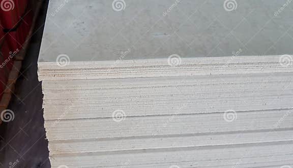 Stack of Gypsum Boards. Drywall Packs Stock Image - Image of panel ...