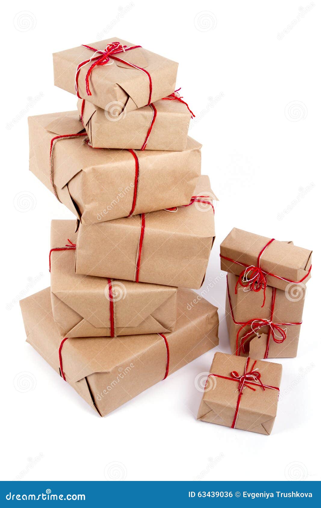 Stack of Handcraft Gift Boxes Stock Photo - Image of gifts, small: 63439036