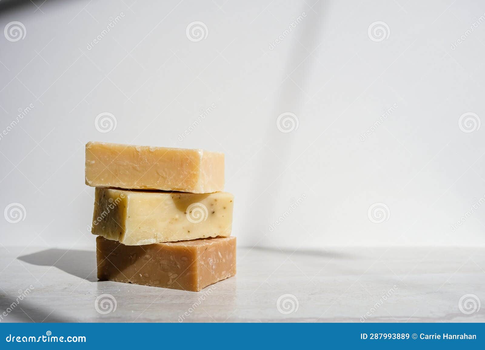 Stack of Handmade Soap with a White Background Stock Image - Image of ...