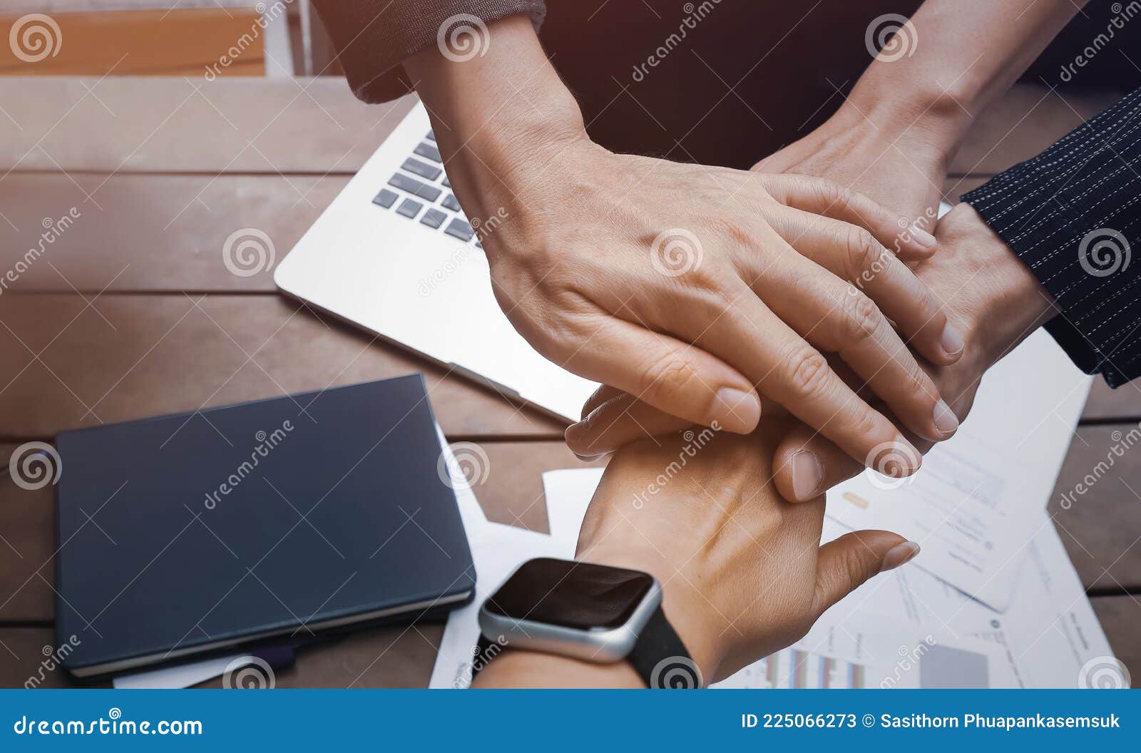 Stack of Hands of Team ,Unity and Teamwork Concept Stock Image - Image ...