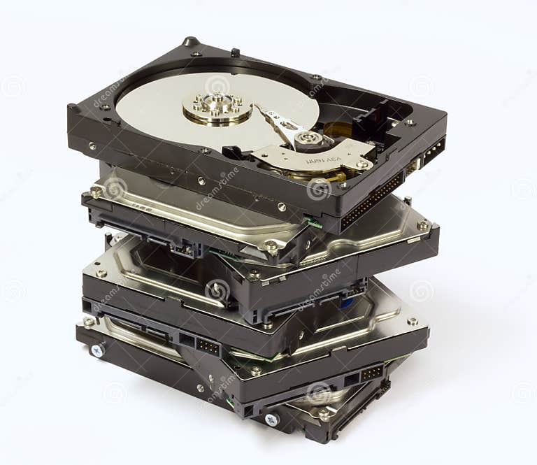 Stack of Hard Drives stock photo. Image of hard, storage - 21359534