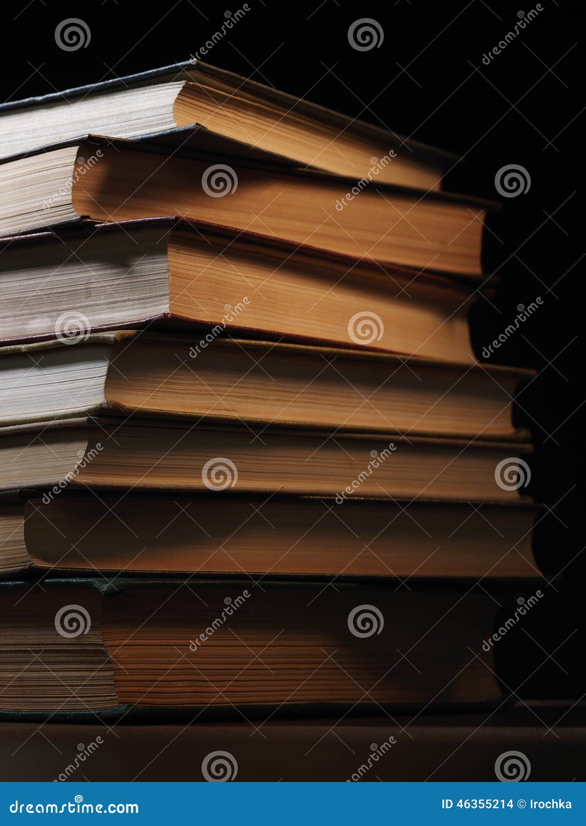 Stack of hardcover books stock photo. Image of collection - 46355214