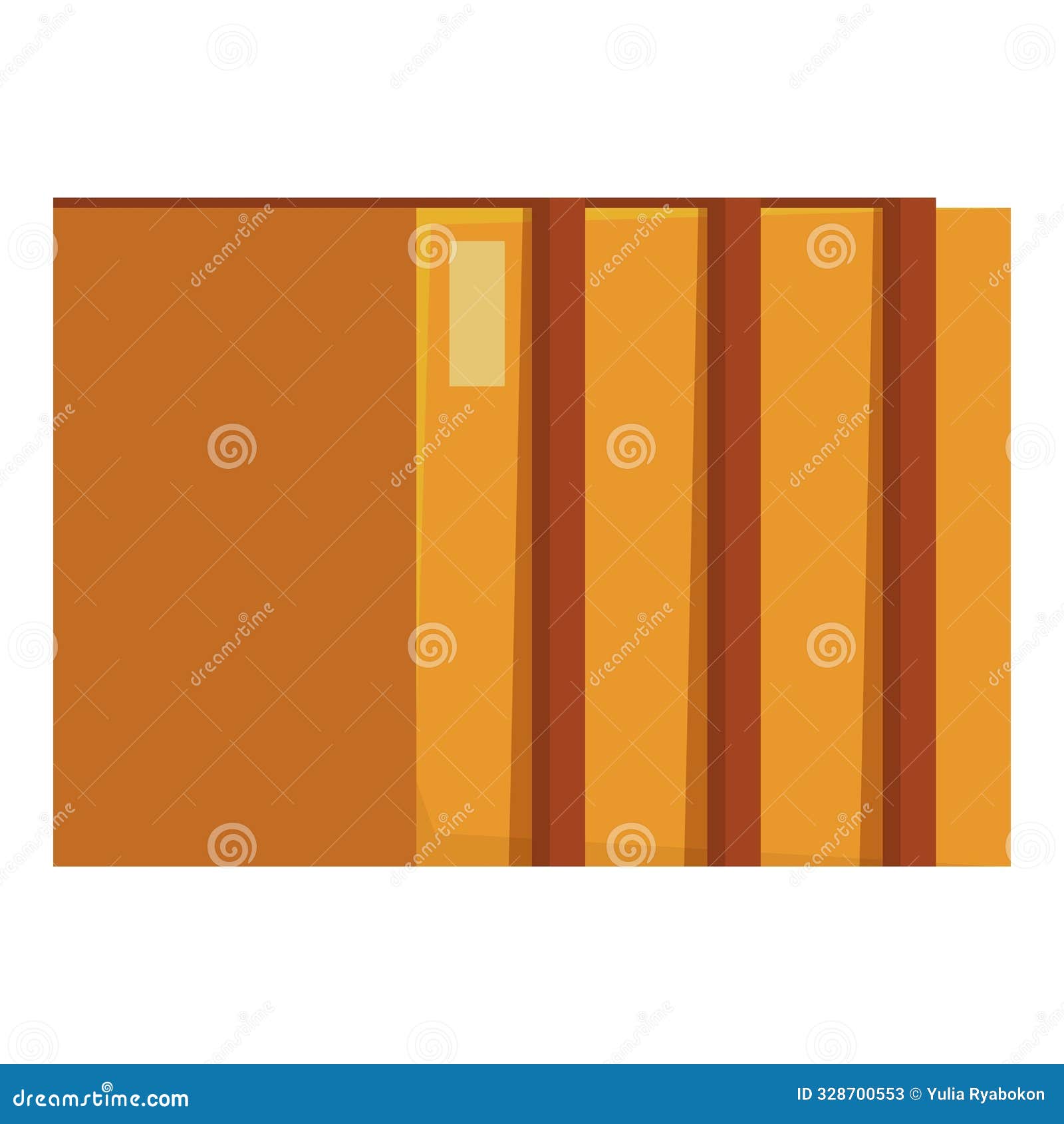 Stack of Hardcover Books with an Orange Cover Lying Down Stock ...