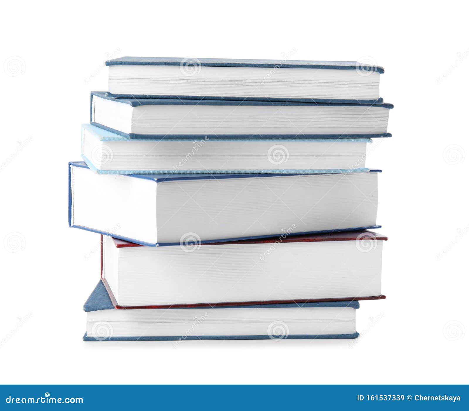 Stack of Hardcover Books on White Stock Image - Image of learn, leisure ...