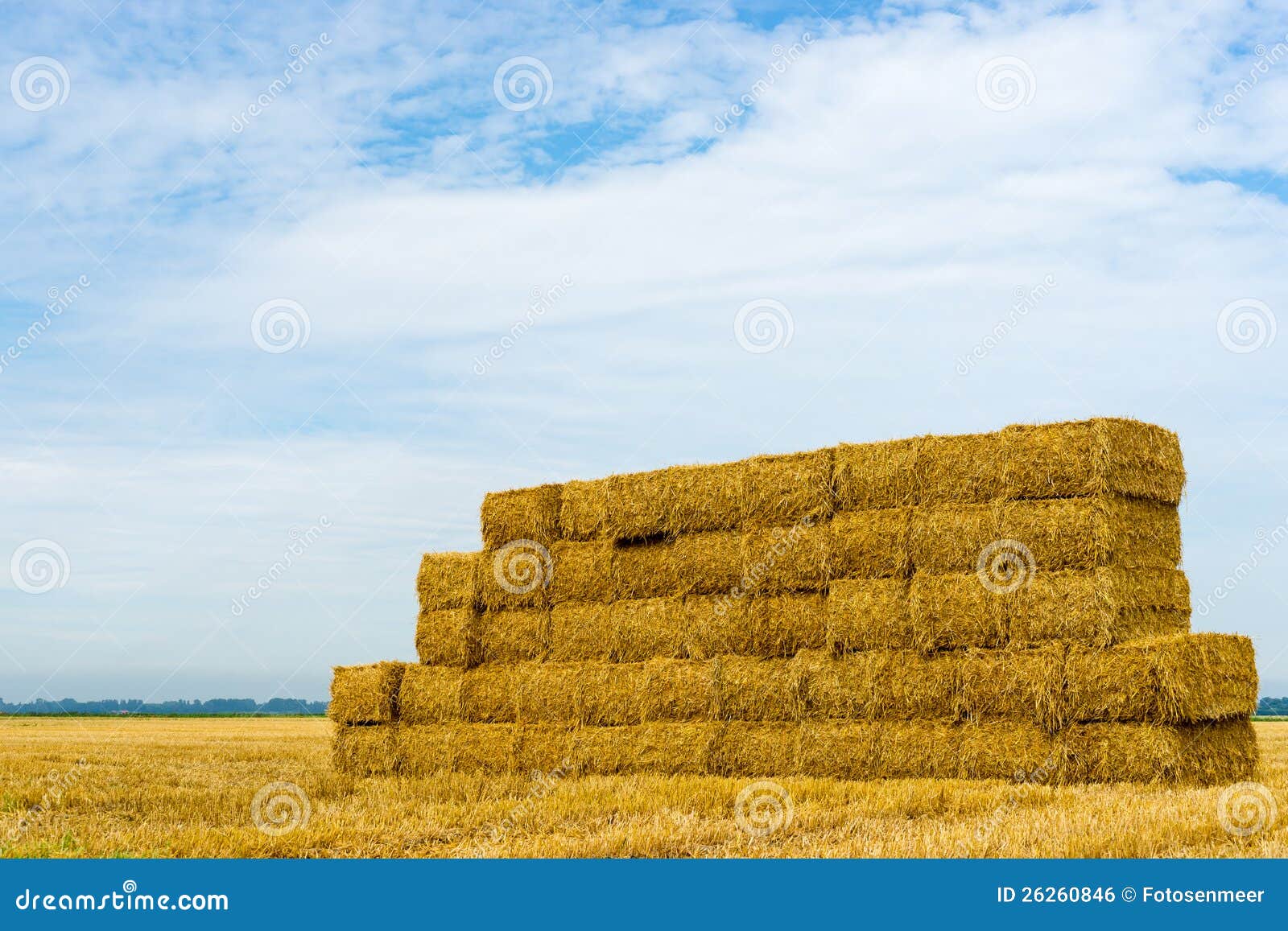 Stack of hay bales stock photo. Image of season, crop - 26260846