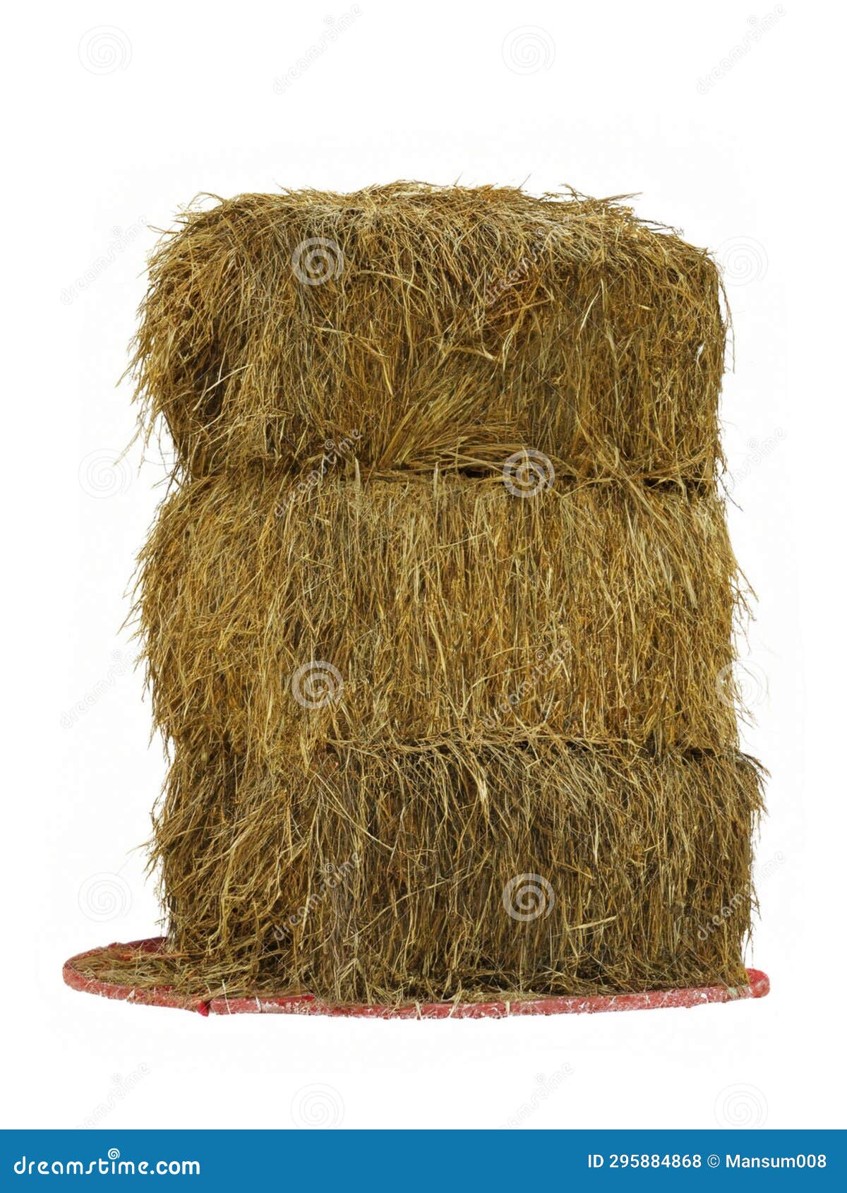 Stack of Hay on White Background Stock Photo - Image of rural, pile ...