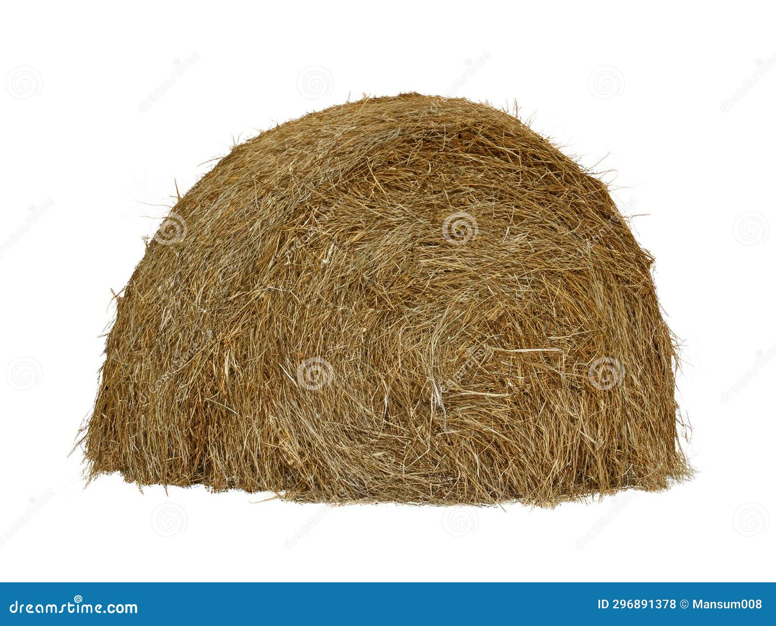 Stack of Hay on a White Background Stock Photo - Image of straw, rural ...