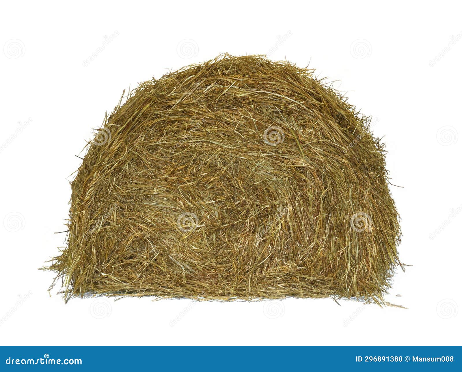 Stack of Hay on a White Background Stock Photo - Image of white ...