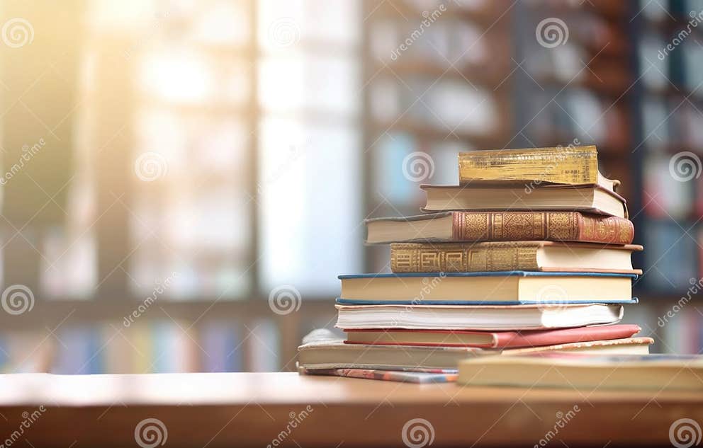 A Stack of Heaps of Academic Archive Literary Text or Textbook Stock ...