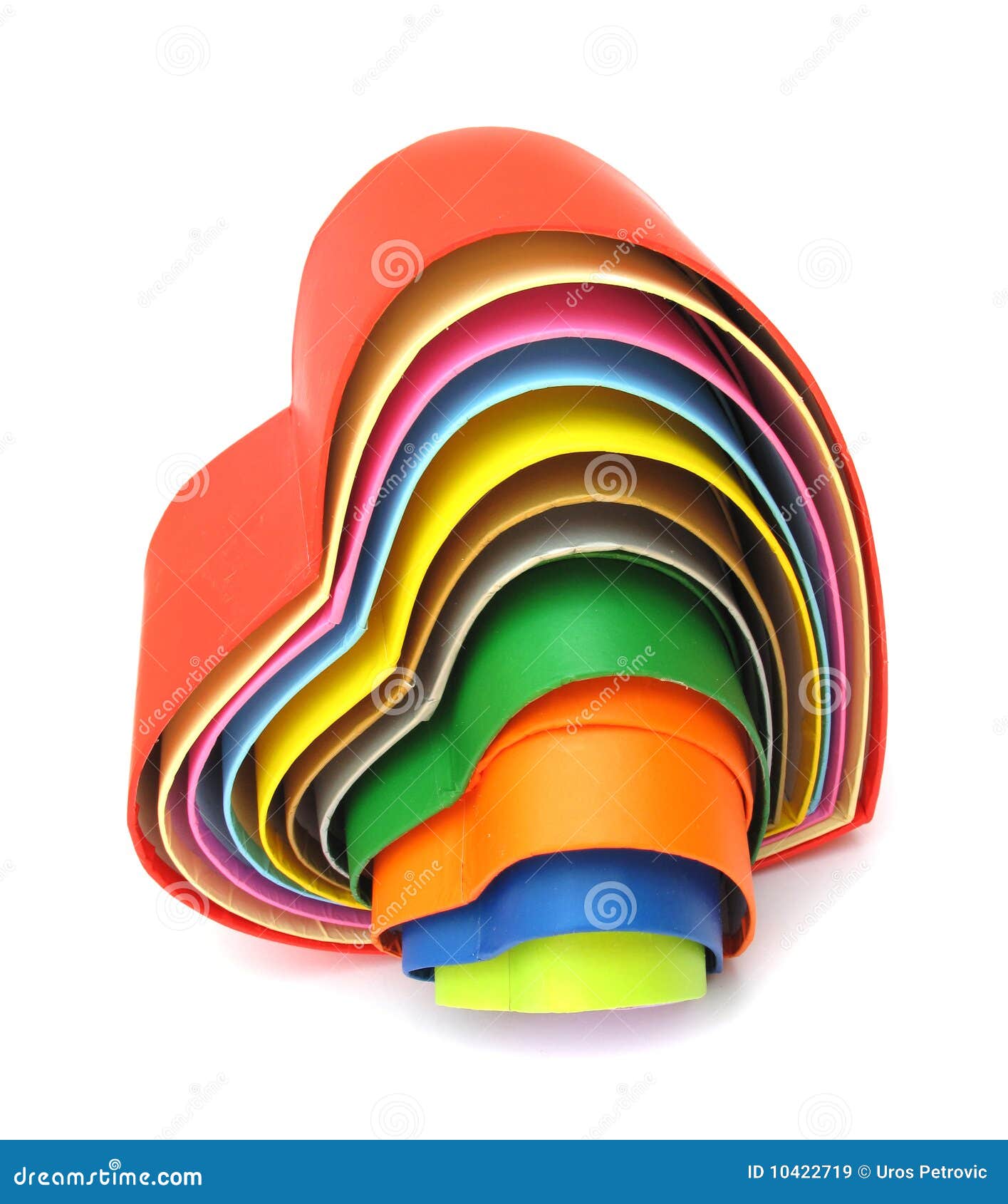 Stack of Heart Shaped Boxes Stock Illustration - Illustration of sizes ...