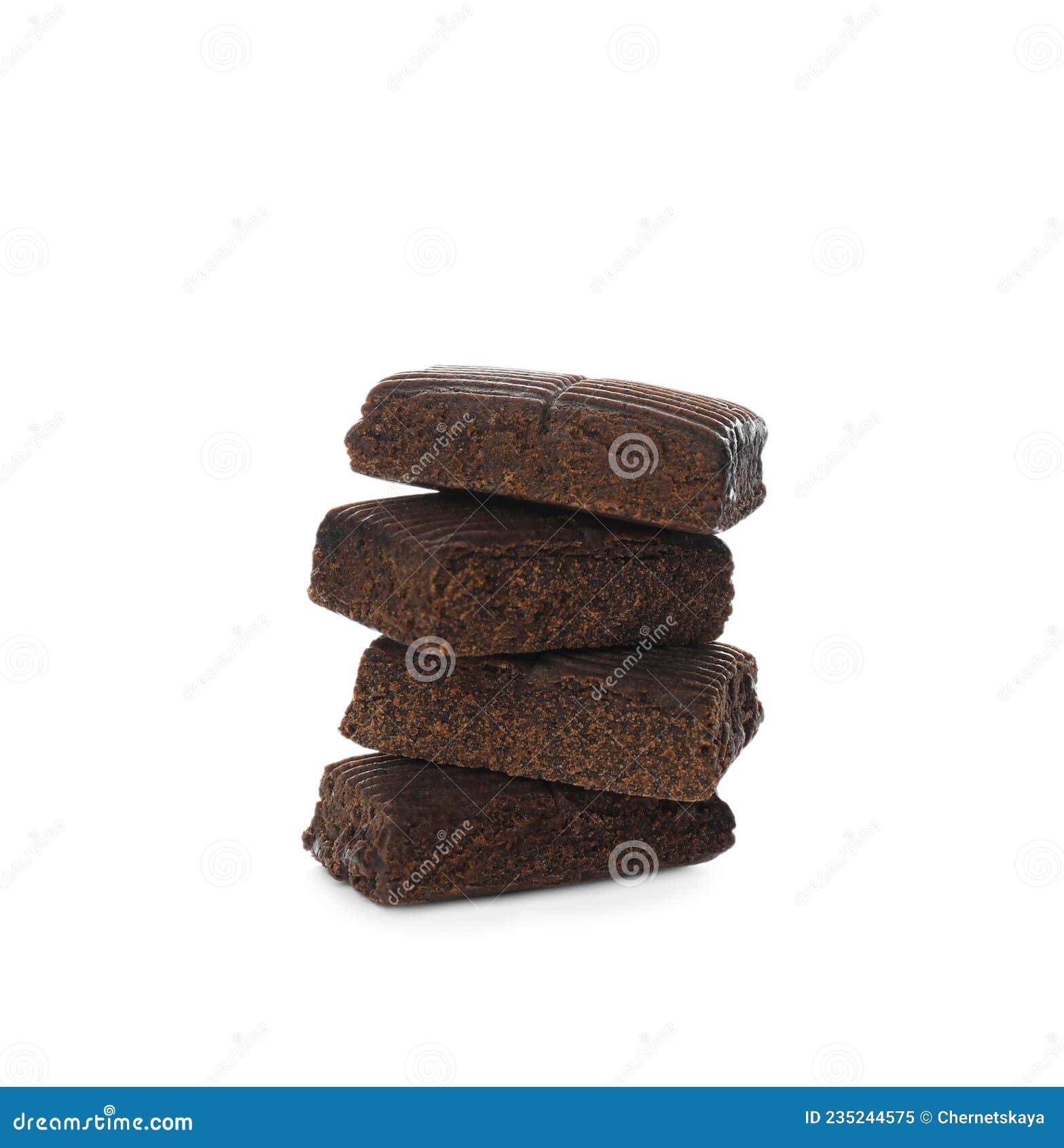 Stack of Hematogen Pieces on White Background Stock Image - Image of ...