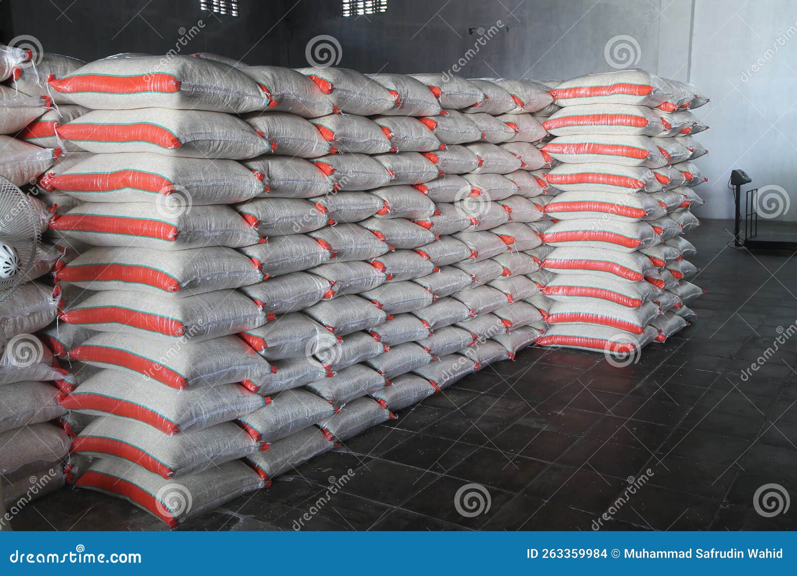 Stack hemp sacks of rice stock photo. Image of wheat - 263359984