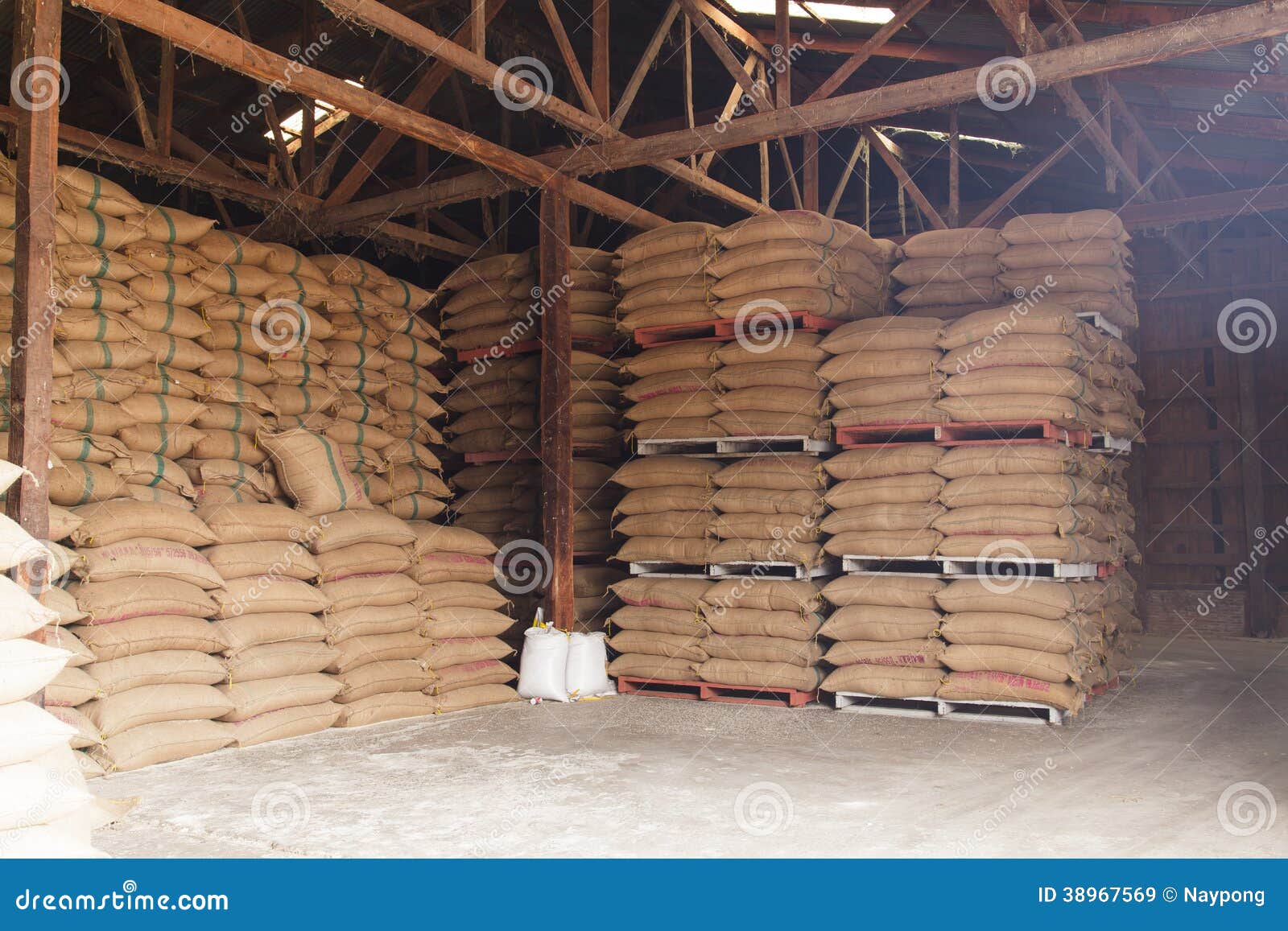 Stack hemp sacks of rice stock image. Image of background - 38967569