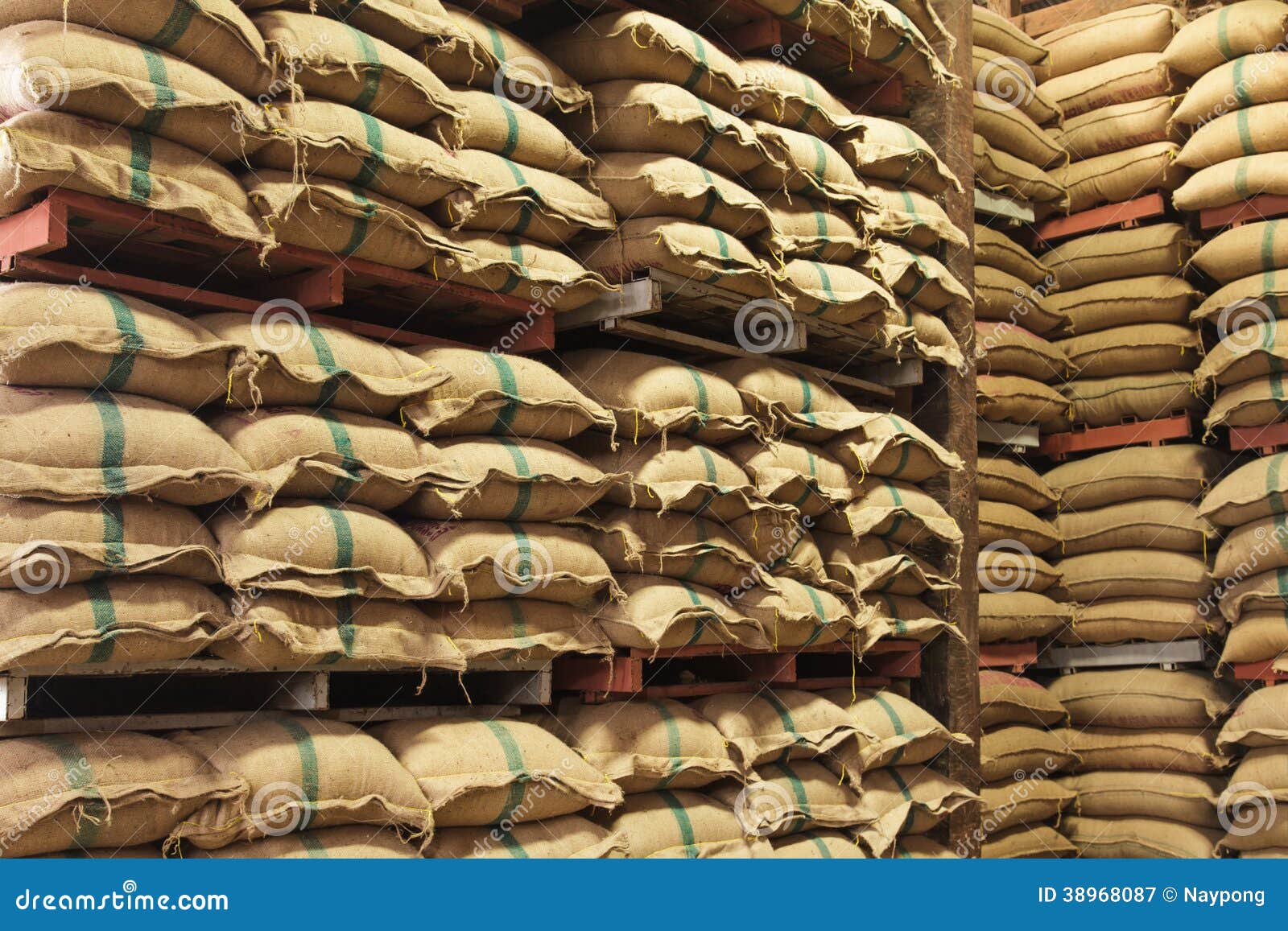 Stack hemp sacks of rice stock image. Image of flour - 38968087
