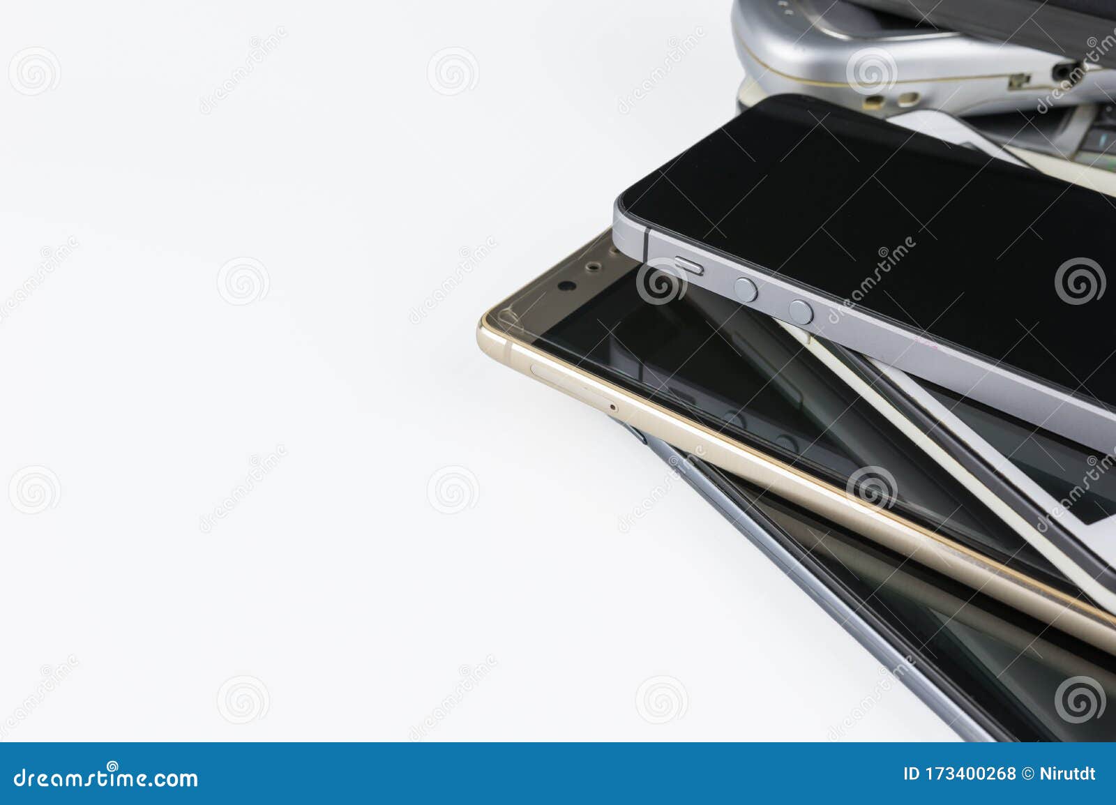 Stack of High-end Smartphones Stock Photo - Image of display, equipment ...