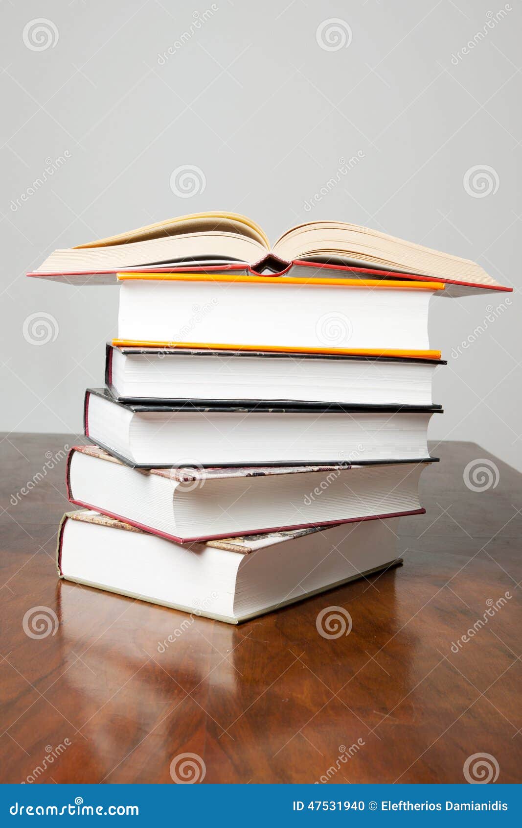 Stack of History Books stock photo. Image of information - 47531940