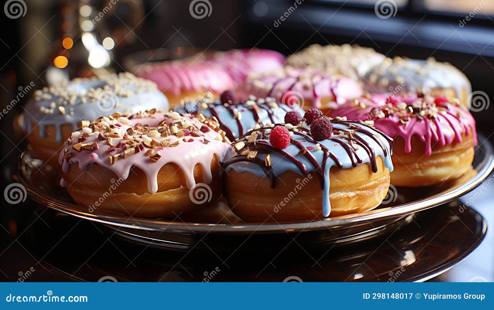 Stack of Homemade French Eclair with Chocolate Icing and Strawberry ...