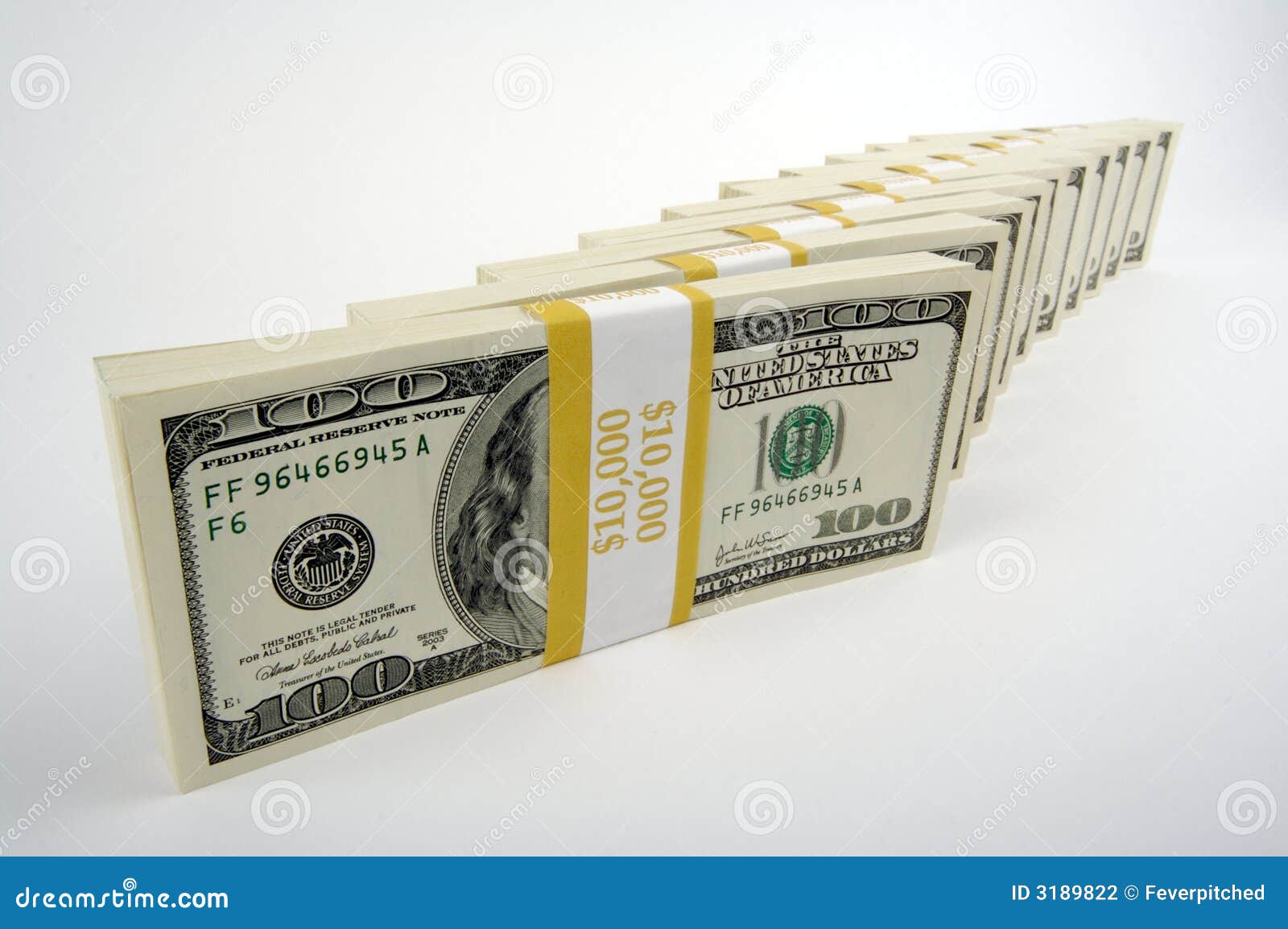 Stack of Hundred Dollar Bills Stock Photo - Image of banknotes, banking ...