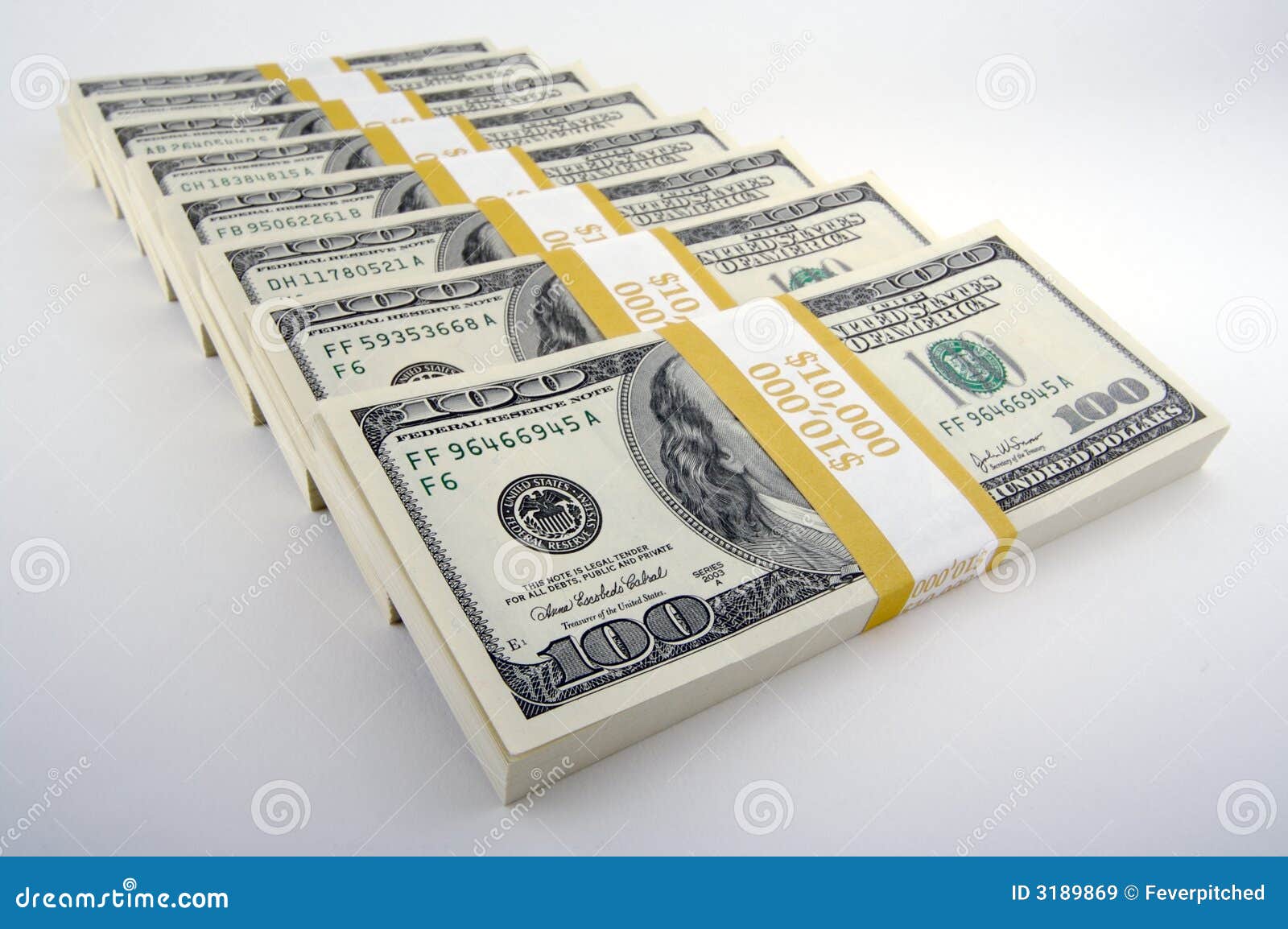 Stack of Hundred Dollar Bills Stock Image - Image of hundreds, loan ...
