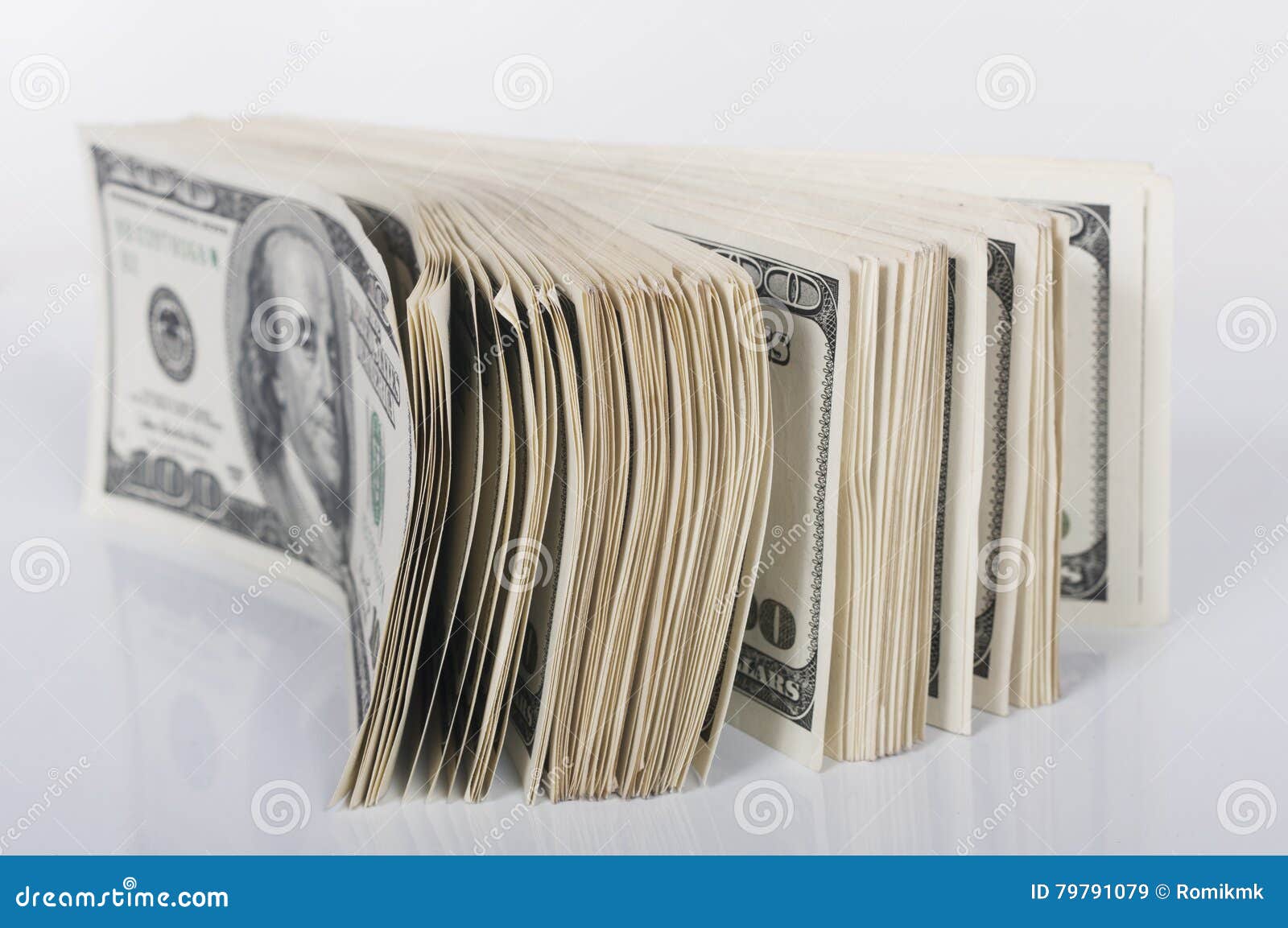 Stack of Hundred Dollar Bills Stock Image - Image of currency, stack ...