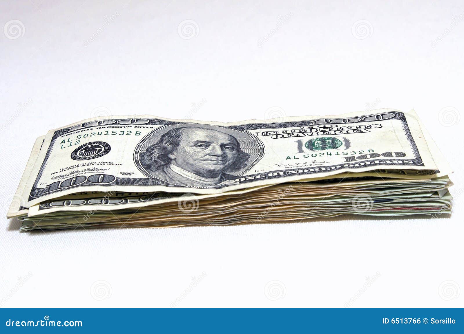 Stack of hundreds stock photo. Image of stash, background - 6513766