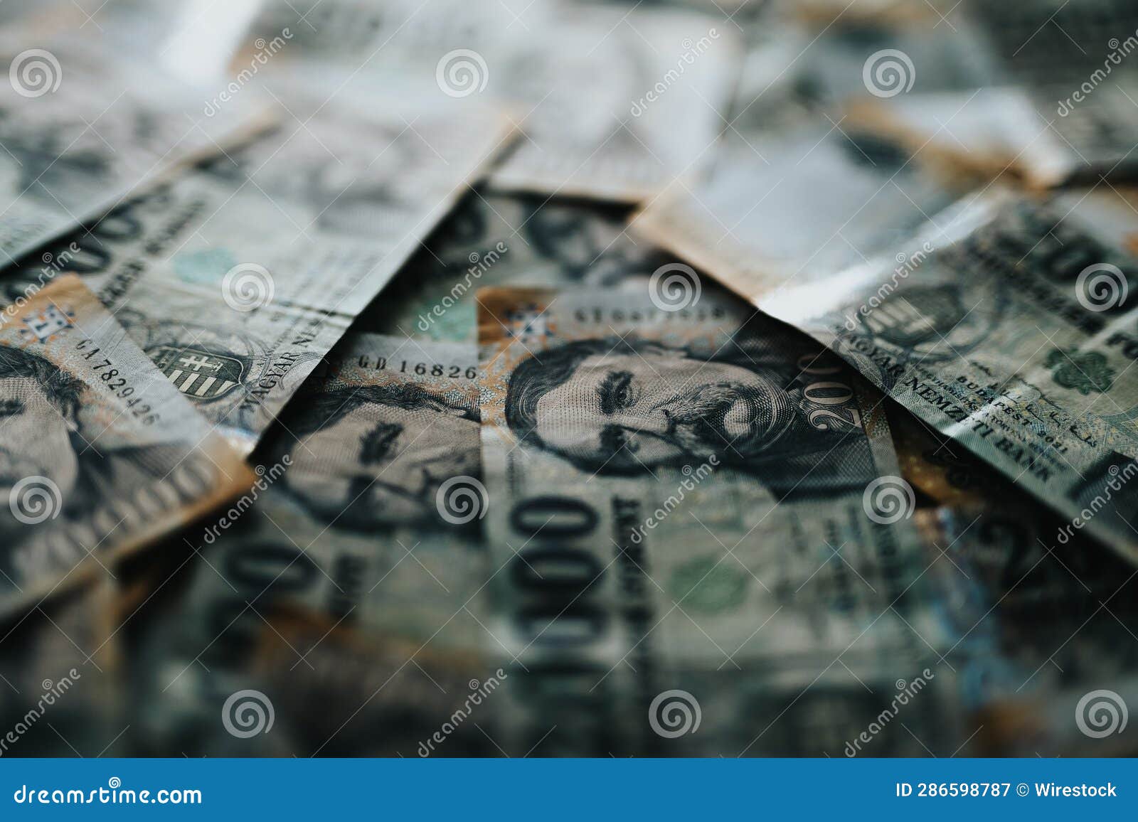 Stack of Hungarian Forint Currency Notes Stock Image - Image of ...