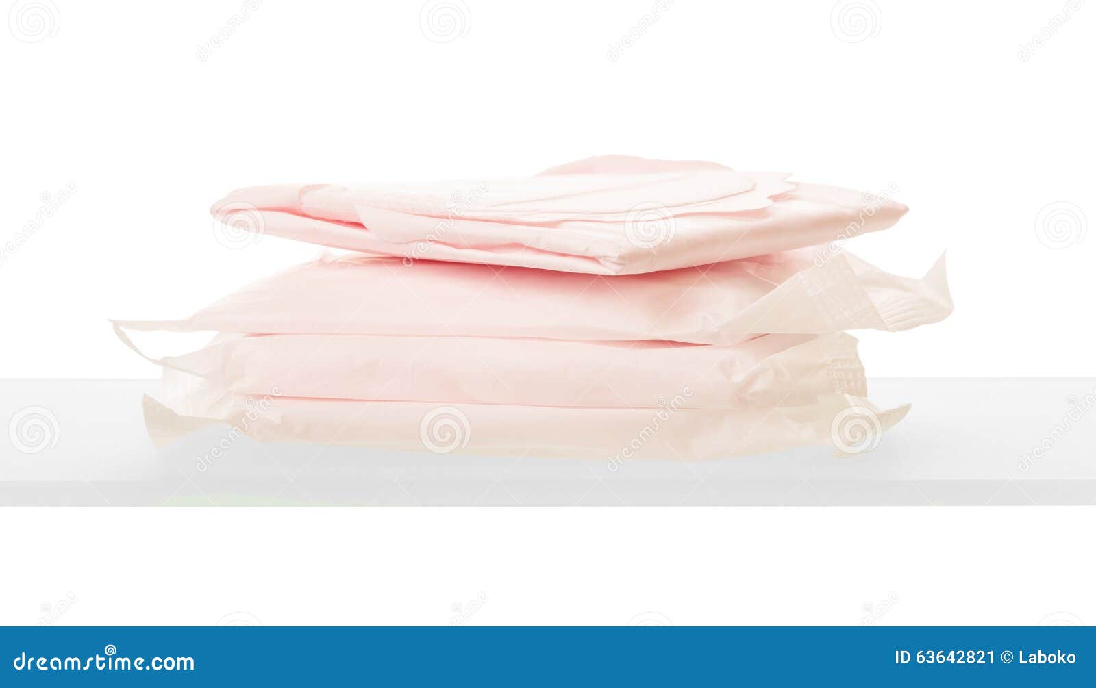 Stack of Hygien Pads on the Shelf Stock Image - Image of sanitary, pile ...