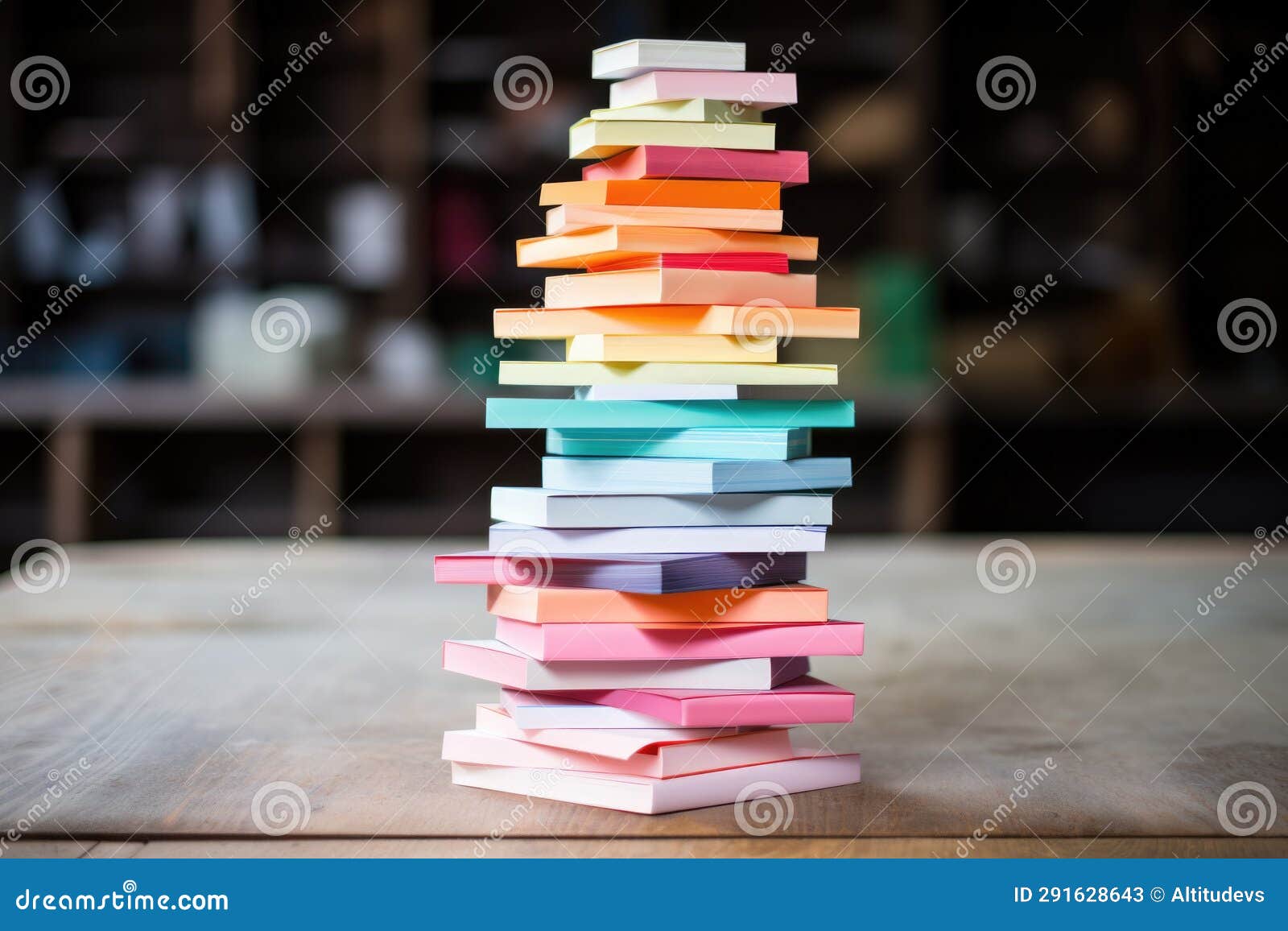 A Stack of Increasing Height Paper Documents Stock Image - Image of ...