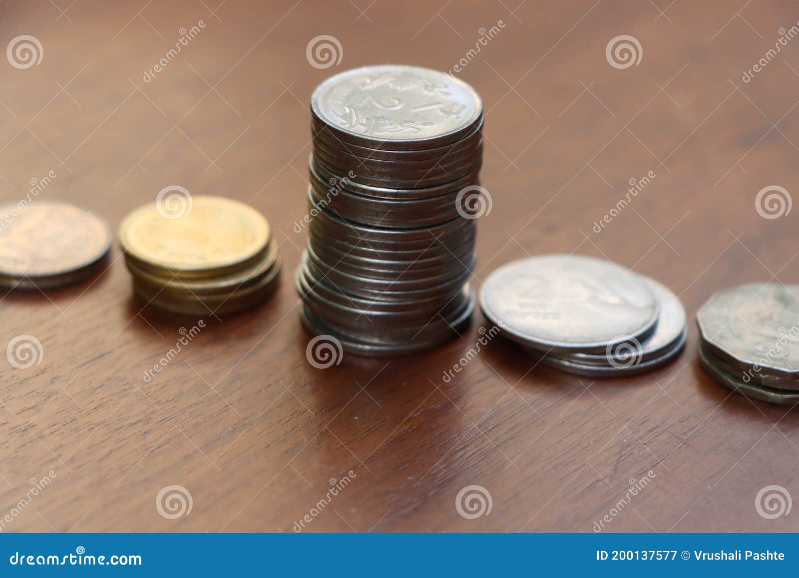 Stack of Indian Currency Coins, Money Saving, Finance Concept Stock ...