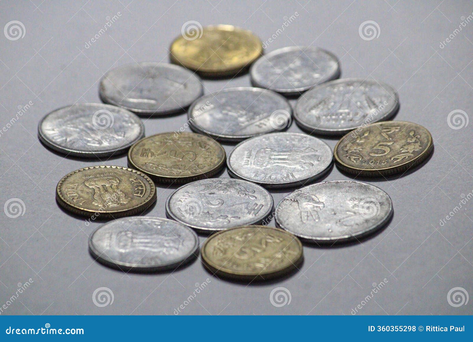 Indian Rupee Coin Obverse and Reverse, Money of India Stock Photo ...