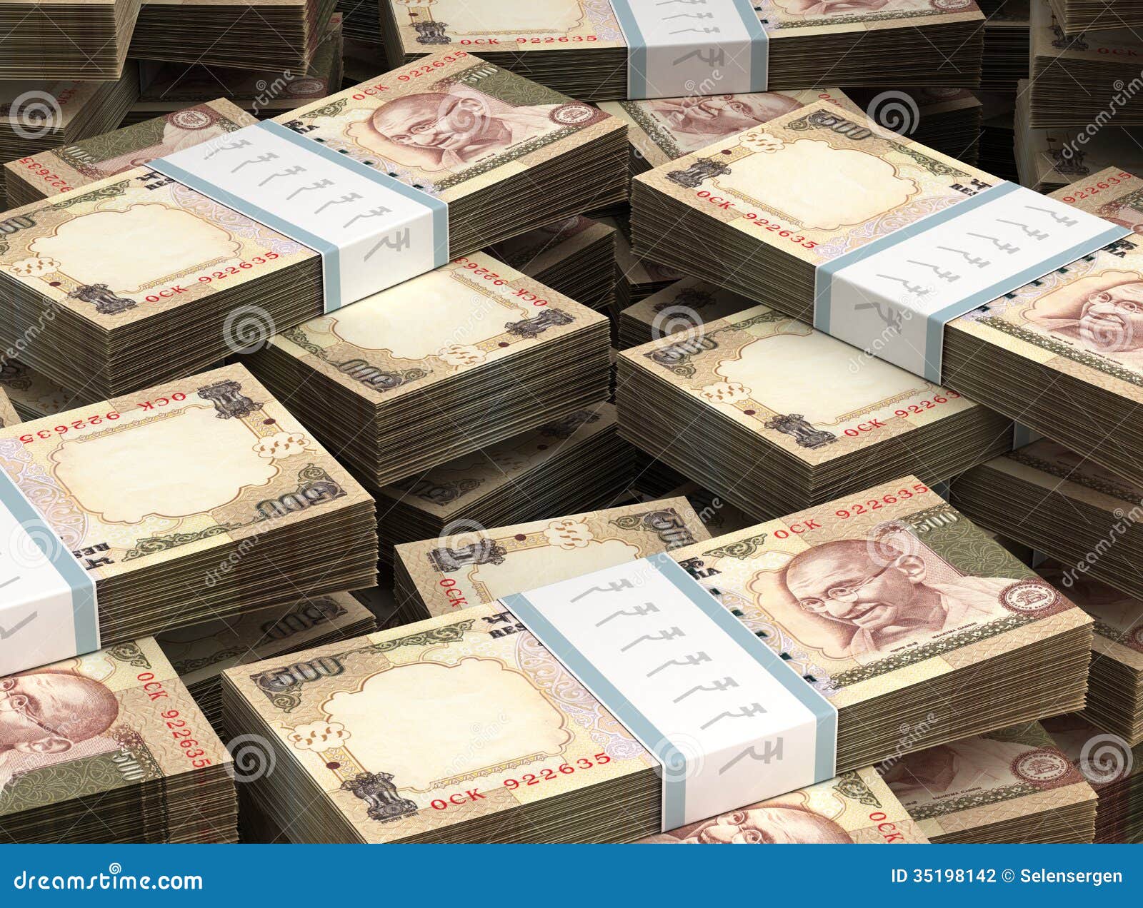Stack Of Indian Rupee Notes Royalty-Free Stock Image | CartoonDealer ...