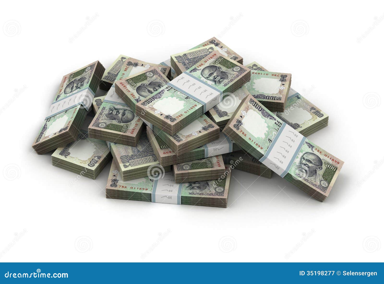 Stack Of Indian Rupee Notes Royalty-Free Stock Image | CartoonDealer ...
