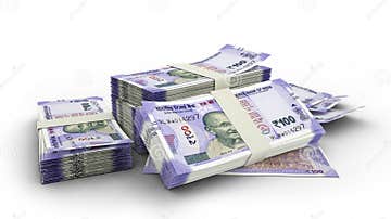 Stack of Indian Rupee Notes Stock Photo - Illustration of background ...