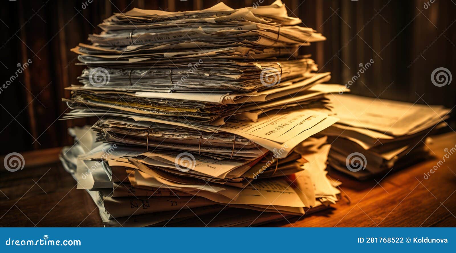 A Stack of Insurance Claim Forms, Concept of Document Handling, Created ...