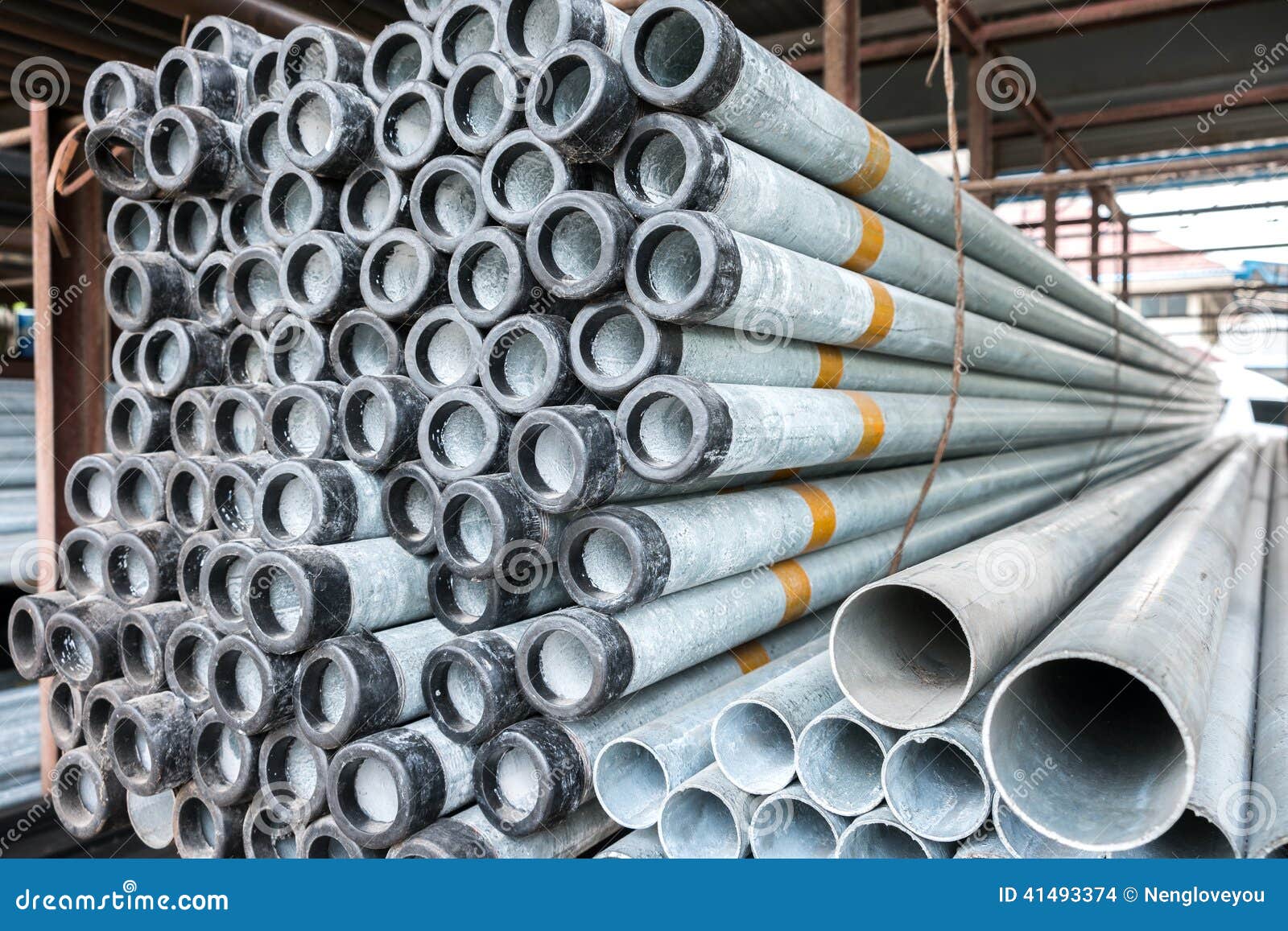 Stack Of Old Iron Sleeper Is A Railroad For Construction Railway ...