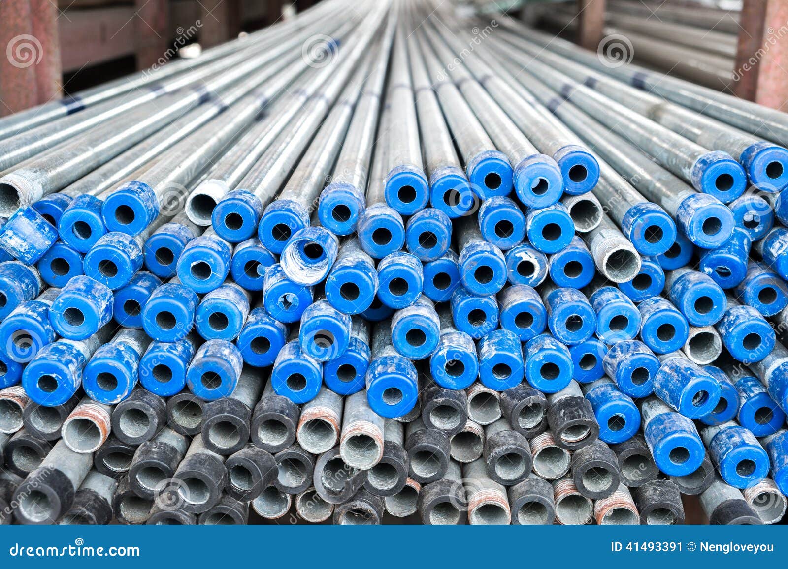 Stack Of Old Iron Sleeper Is A Railroad For Construction Railway ...