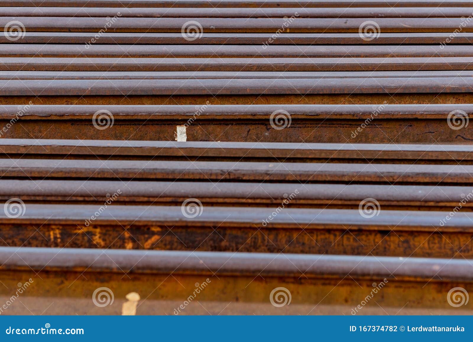 Stack of Iron Sleeper is a Railroad for Construction Railway Stock ...