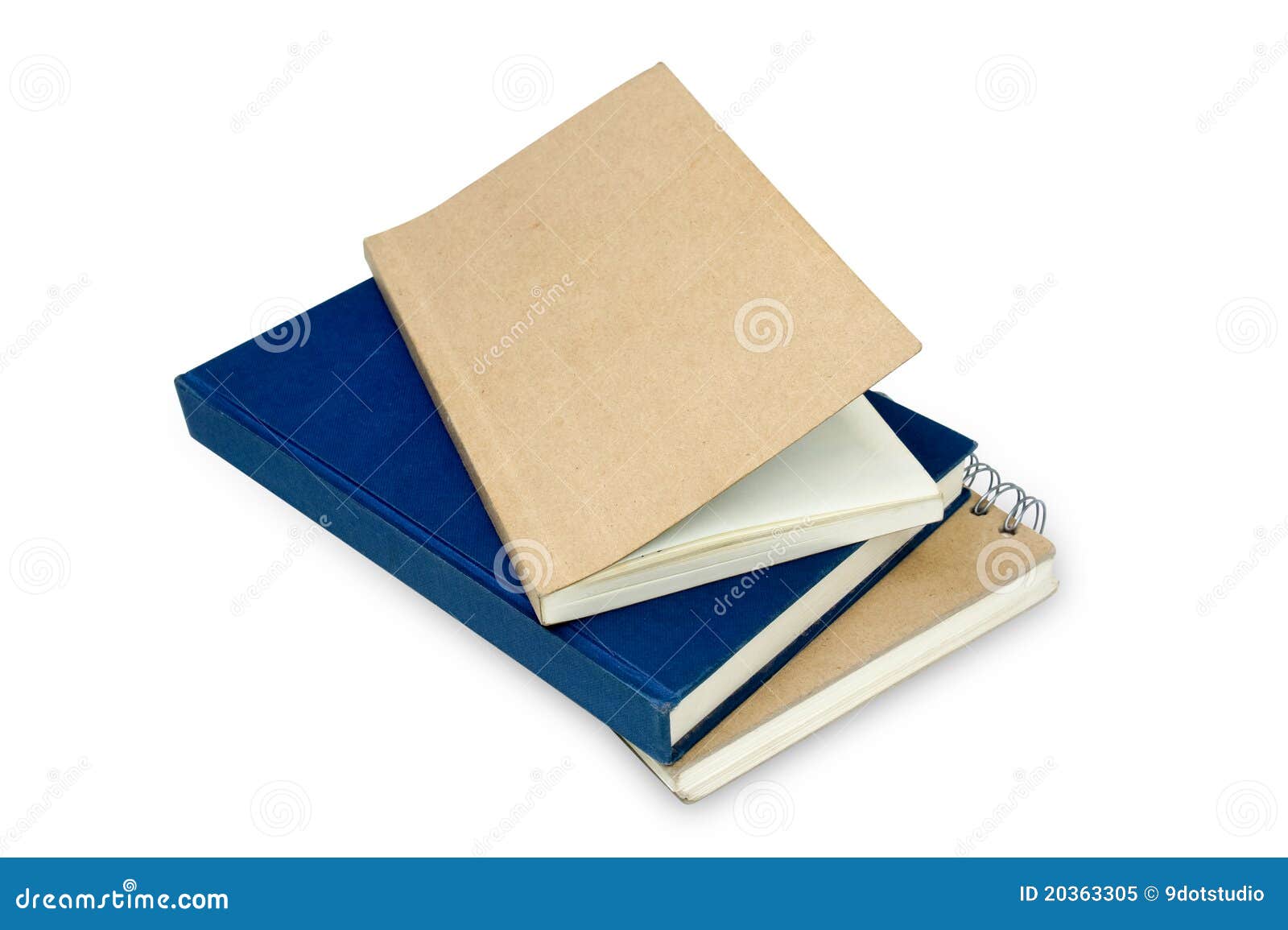 Stack Isolated Notebook Recycle Paper Stock Image - Image of close ...
