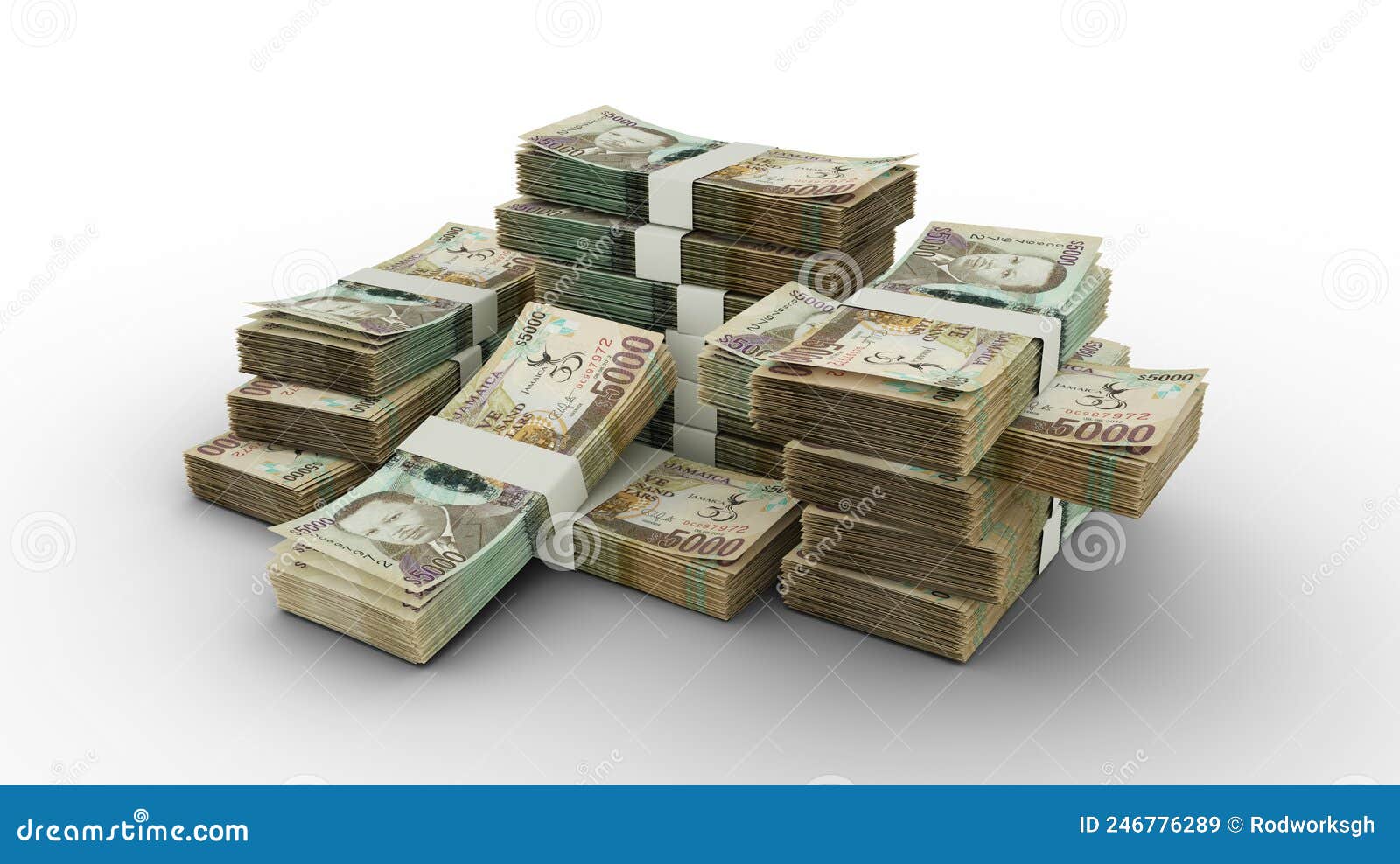 Stack Of 5000 Sri Lankan Rupee Notes. Stock Image | CartoonDealer.com ...
