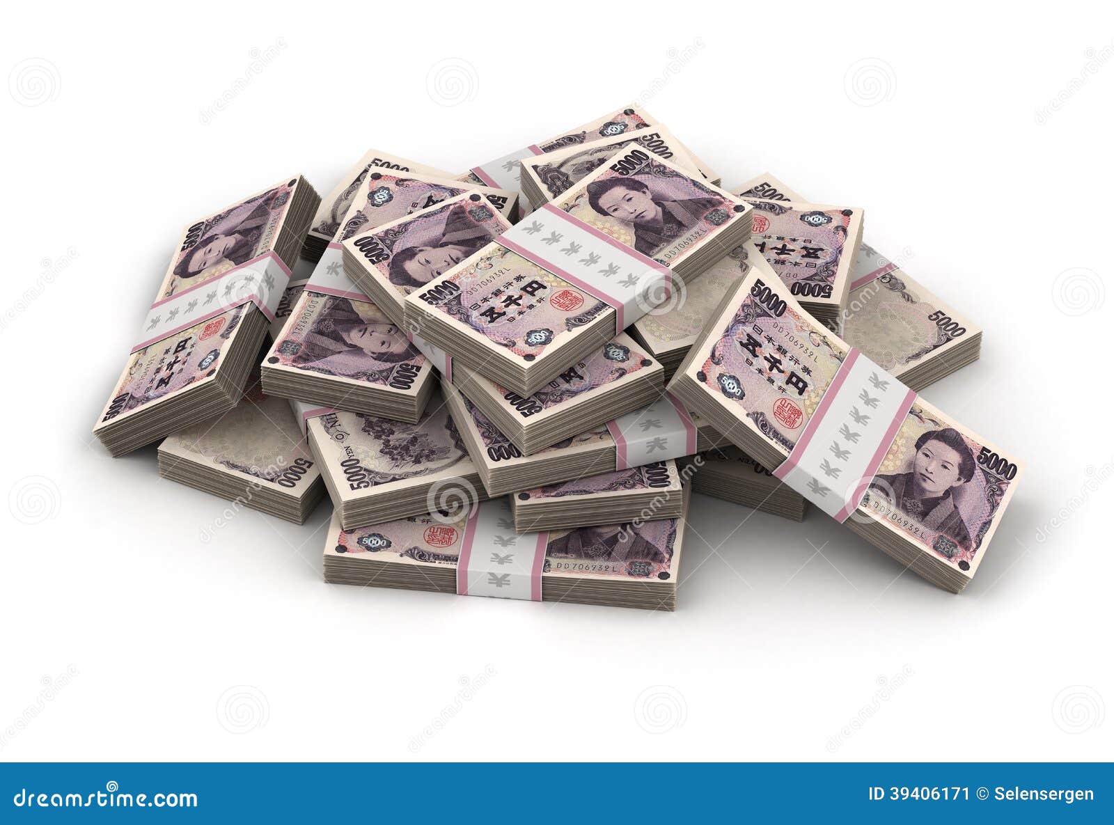 Stack Of Japanese Yen Stock Illustration - Image: 39406171