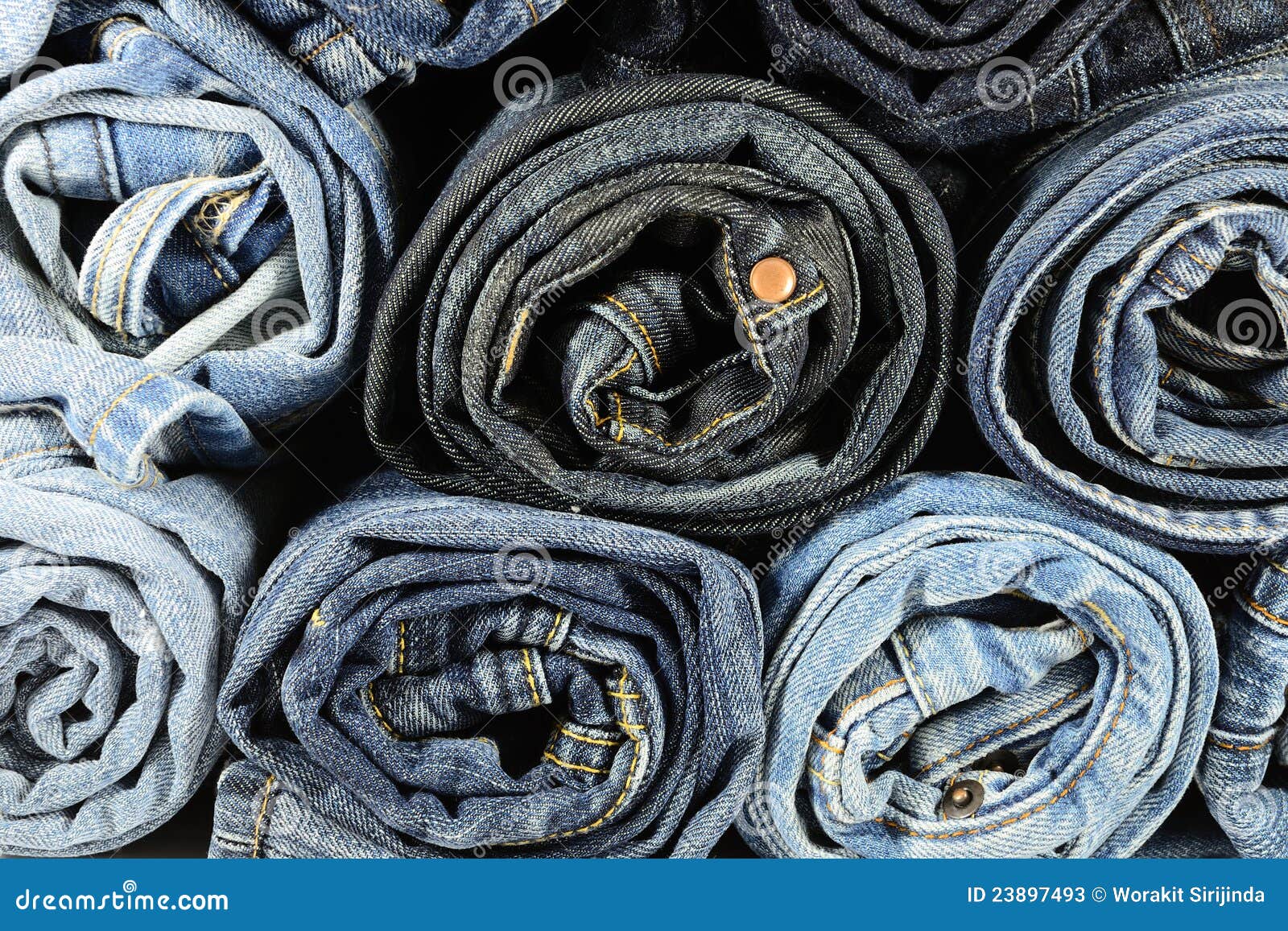 Stack of Jeans stock image. Image of style, textile, jean - 23897493